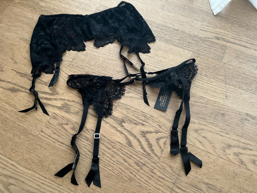 INTIMISSIMI & ASOS Strapsen Strumpfhalter Spitze NEU, 2 St. (Neu und ...