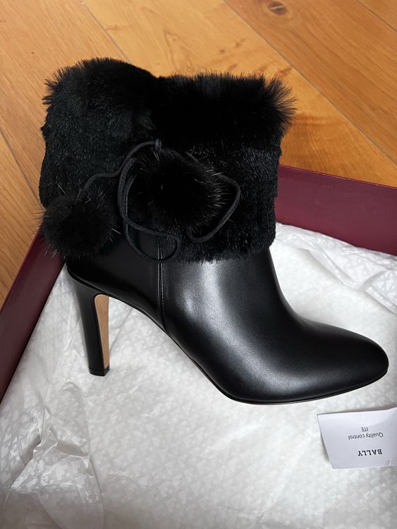 Original Bally Stiefeletten Schwarz neu mit Box 39 (Neu und ...