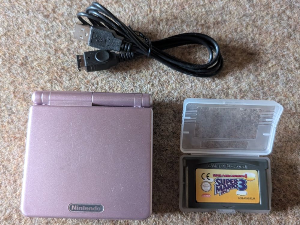 Gameboy Advance SP Pink + Super Mario | Nintendo GBA | Kaufen auf Ricardo