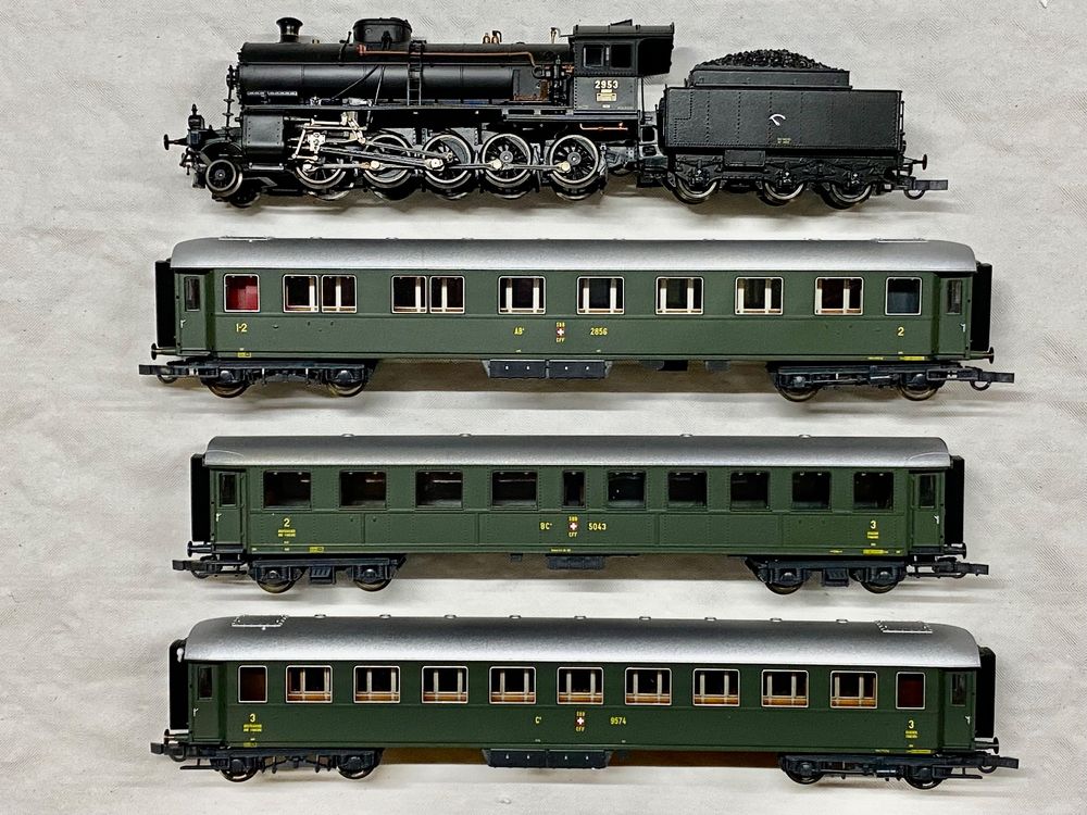 Roco 63010 (H0 GS) SBB Gotthard-Set mit C 5/6 2953 (Gebraucht) in ...