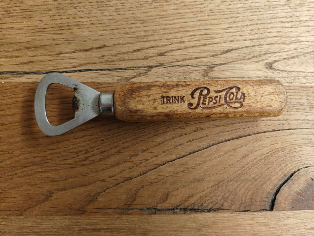 Pepsi-Cola Flaschenöffner – Holzgriff – Vintage / Sammler (Gebraucht ...