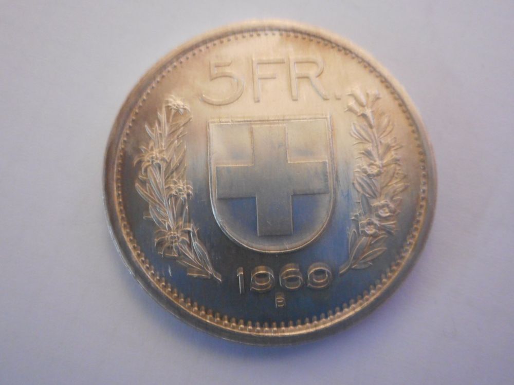 5 Fr. 1969 silber (Gebraucht) in Kriegstetten für CHF 11.3 – mit Lieferung auf Ricardo kaufen