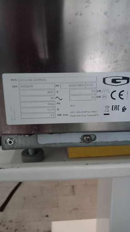 Geschirrspülmaschine ECO 54 SL (!!!) bereit mit 400V Stecker | Kaufen ...