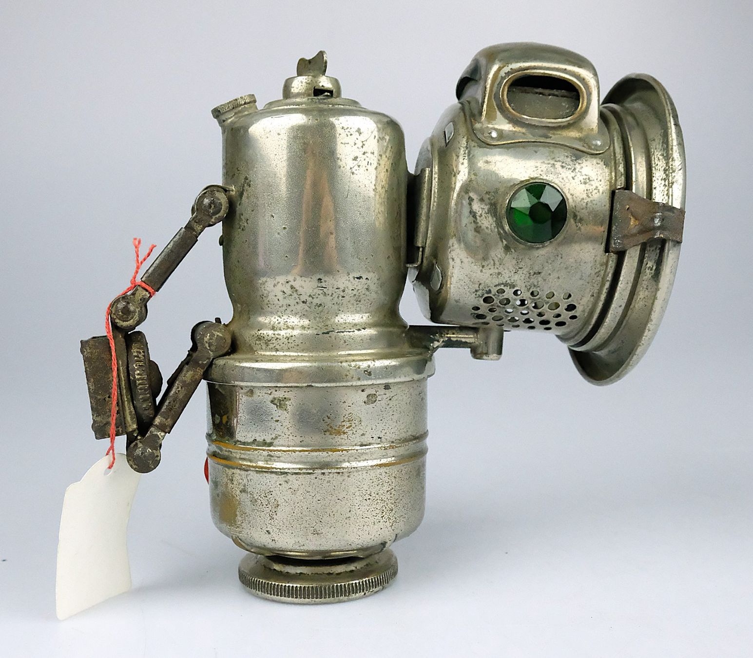 Antike Karbidlampe / Fahrradlampe POWELL & HANMER England (Gebraucht ...