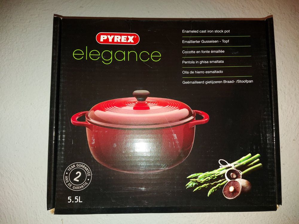 Pyrex Elegance Emaillierter Gusseisen Topf 5.5l (neu) | Kaufen auf Ricardo