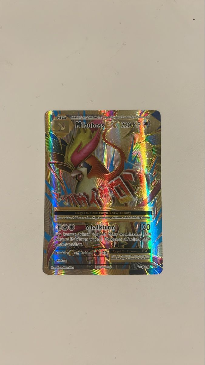 Seltene Mega-Tauboss EX Pokémon Karte - Glitzernd! (Gebraucht) in ...