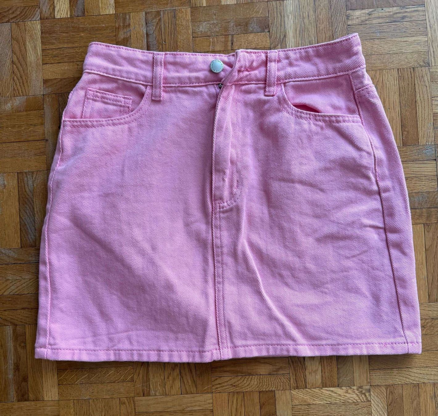 Jupe rose 100% coton, idéale pour l'été, taille 36 neuve (Neuf (Voir ...