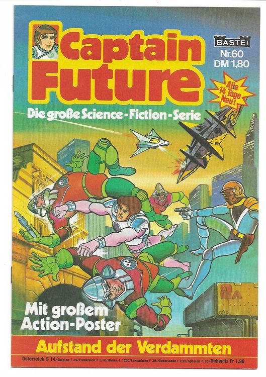 Captain Future Comic, Bd 60 , Bastei 1982, Fernseh Erfolg (Gebraucht ...