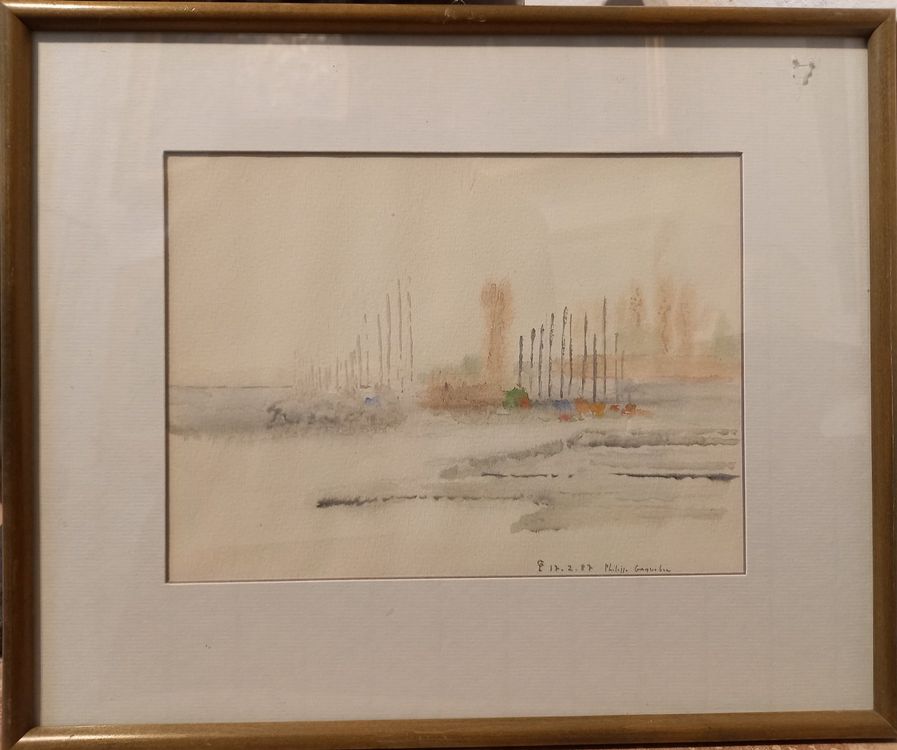 jolie aquarelle de Philippe Gagnebin, paysage (Gebraucht) in Lausanne für CHF 10 – mit Lieferung ...