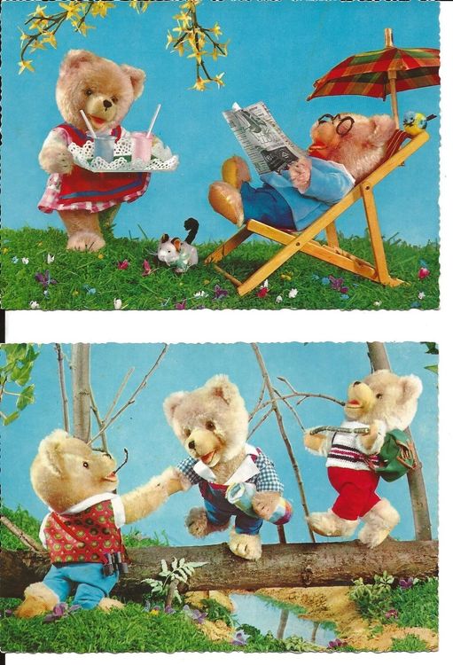 Teddy Bären Teddys im Freien 2 Krüger AK Motiv (Neu (gemäss Beschreibung)) in Ennetmoos für CHF ...
