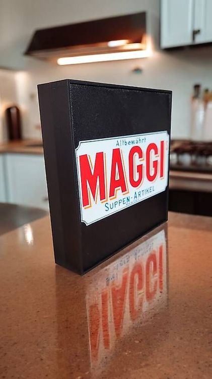 MAGGI Lampe Lithopane Reklame Logo LED Leuchte Leuchtreklame | Kaufen ...