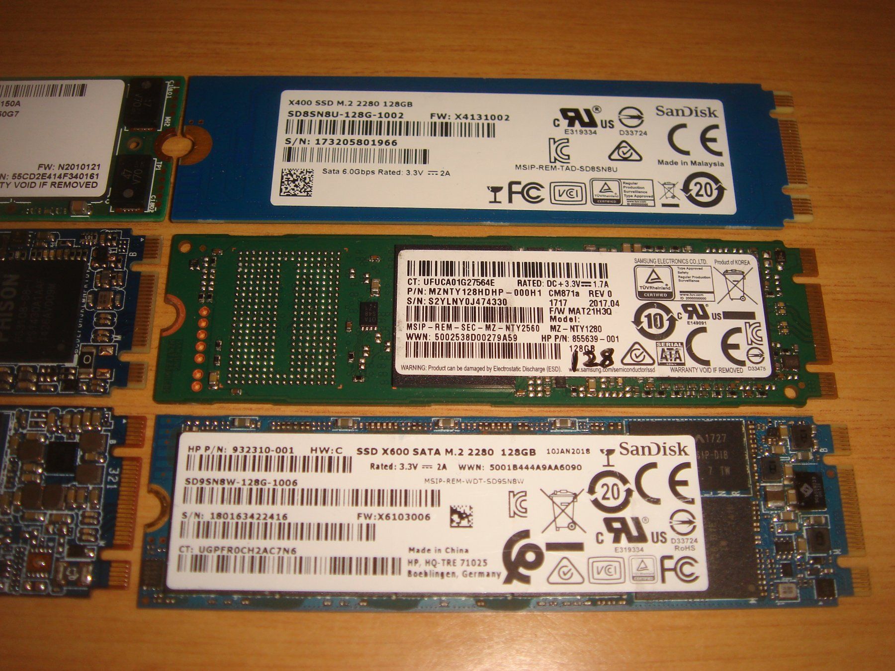 1 stück 128gb m.2 ngff (serial ATA) ssd. Getestet. (Gebraucht) in St ...
