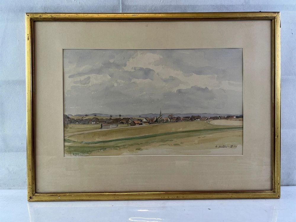 Landschafts Aquarell Sig. (Gebraucht) in Neuhausen am Rheinfall für CHF 10 – mit Lieferung auf ...