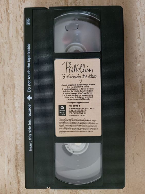 PHIL COLLINS – BUT SERIOUSLY - THE VIDEOS - VHS (Gebraucht) in ...