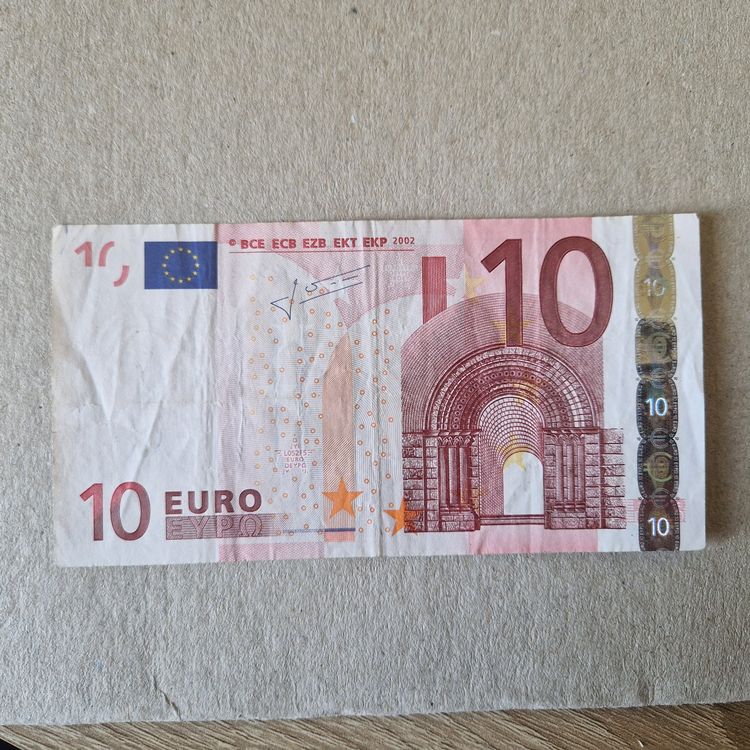 Noten 10 Euros 2002 Françe U (Gebraucht) in 3515-742 Calde für CHF 11 ...