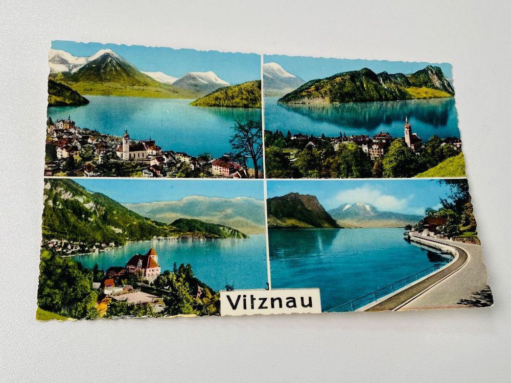 Vitznau alte Karte 4 Ansichten / Bilder ungelaufen (Gebraucht) in ...