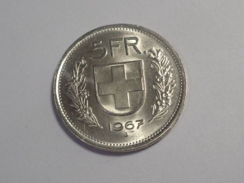 Fr. 5.-- Schweizer Silbermünze 1967 | Kaufen auf Ricardo