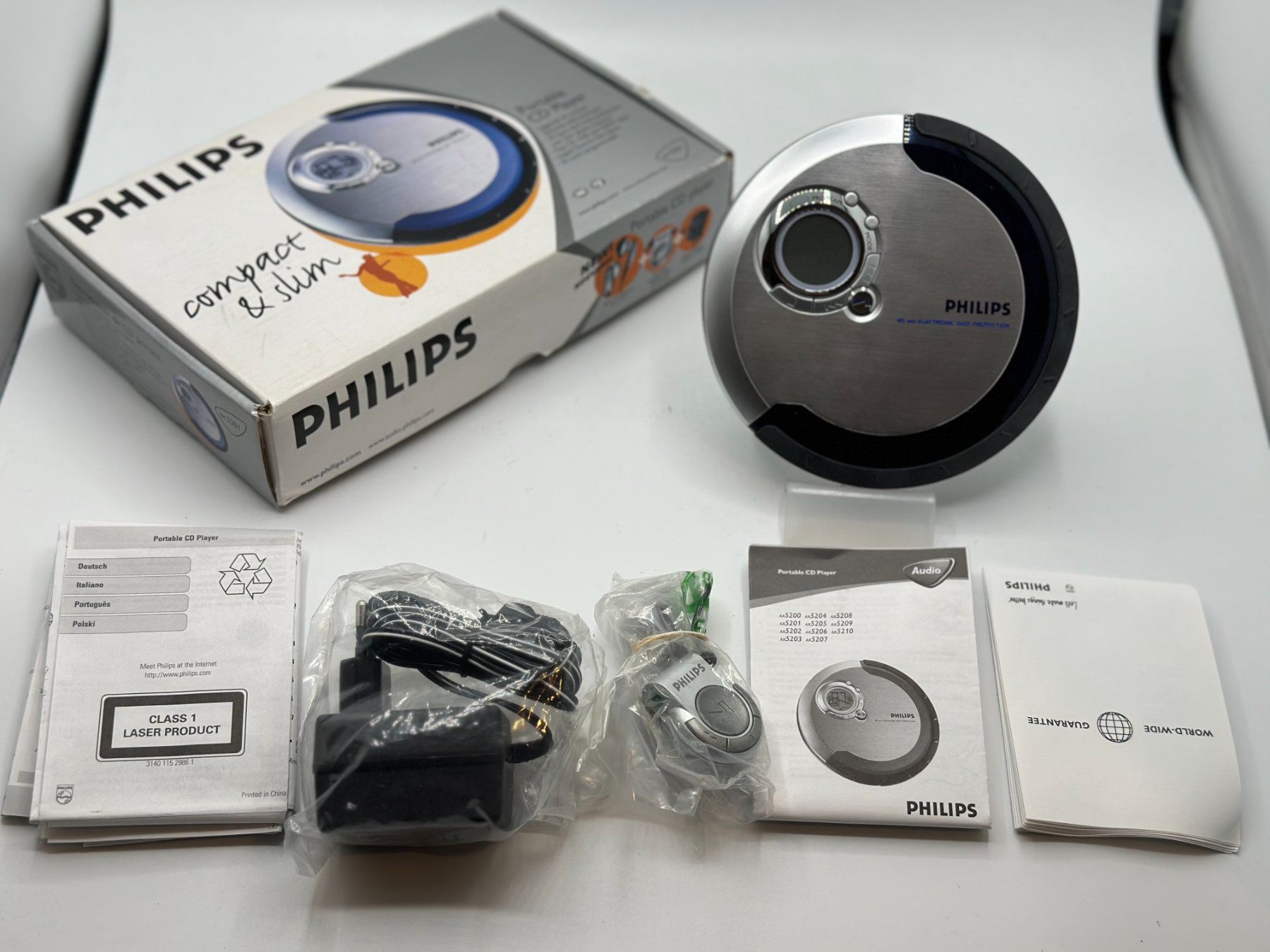 Philips AX 5201 Discman Lecteur Baladeur CD Player +Test OK! (Gebraucht ...