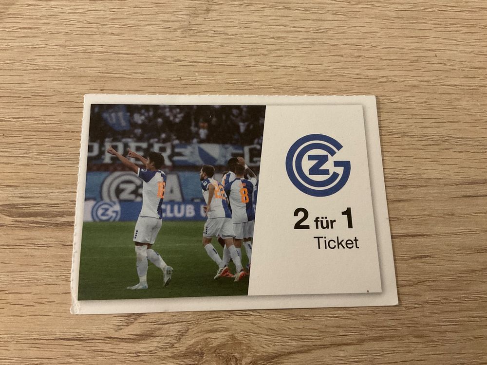 GC Zürich, GCZ, 2 für 1 Ticket bis Ende 2025, Fussball Match (Neu ...