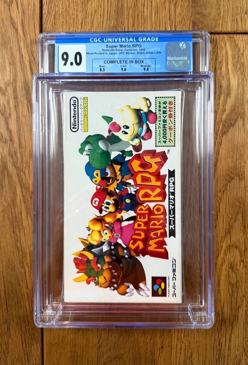 Super Mario RPG - Nintendo Super Famicom - CGC - 9.0 (Neu (gemäss ...