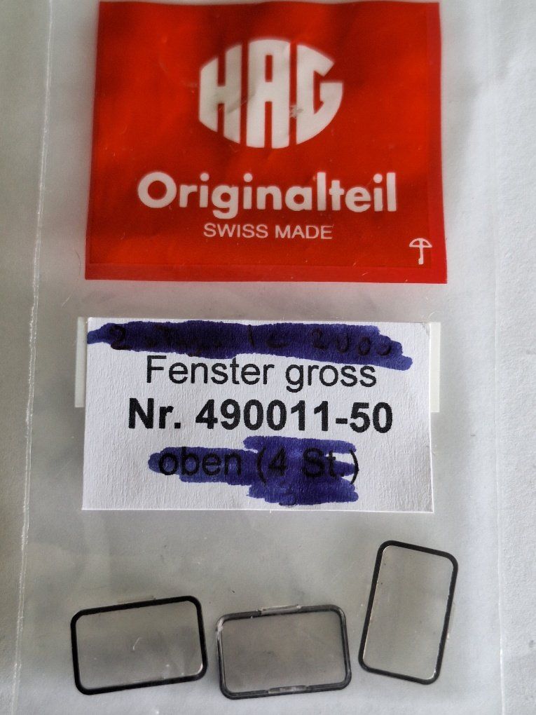 HAG HO. 3 fenêtres rectangulaire pour voiture CFF IC 2000 (Neuf (Voir ...