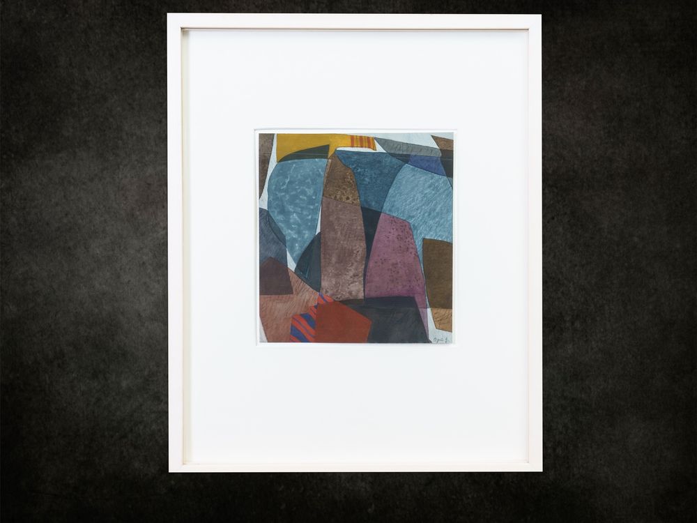 Aquarell, 22x24cm, Franz K. Opitz, signiert und gerahmt | Kaufen auf Ricardo