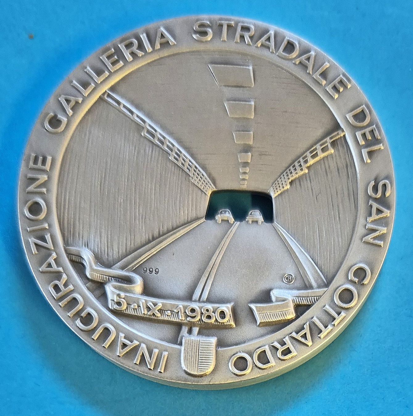 GOTTHARD STRASSENTUNNEL 1980 Silber 999/71.4gr (Gebraucht) in Oberriet ...