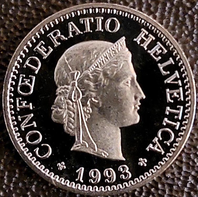 10 Rappen 1993 stgl. / aus Münzsatz (Neu (gemäss Beschreibung)) in Arch für CHF 2.5 – mit ...