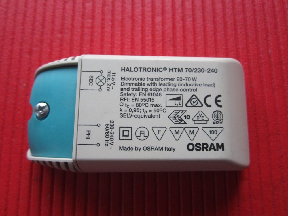 Trafo Osram Mouse HTM70 Niedervolt 12VAC (Gebraucht) in Neftenbach für ...