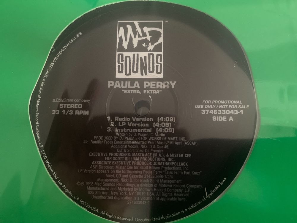 Paula Perry - Extra Extra - Vinyl (Gebraucht) in Schlieren für CHF 9 ...