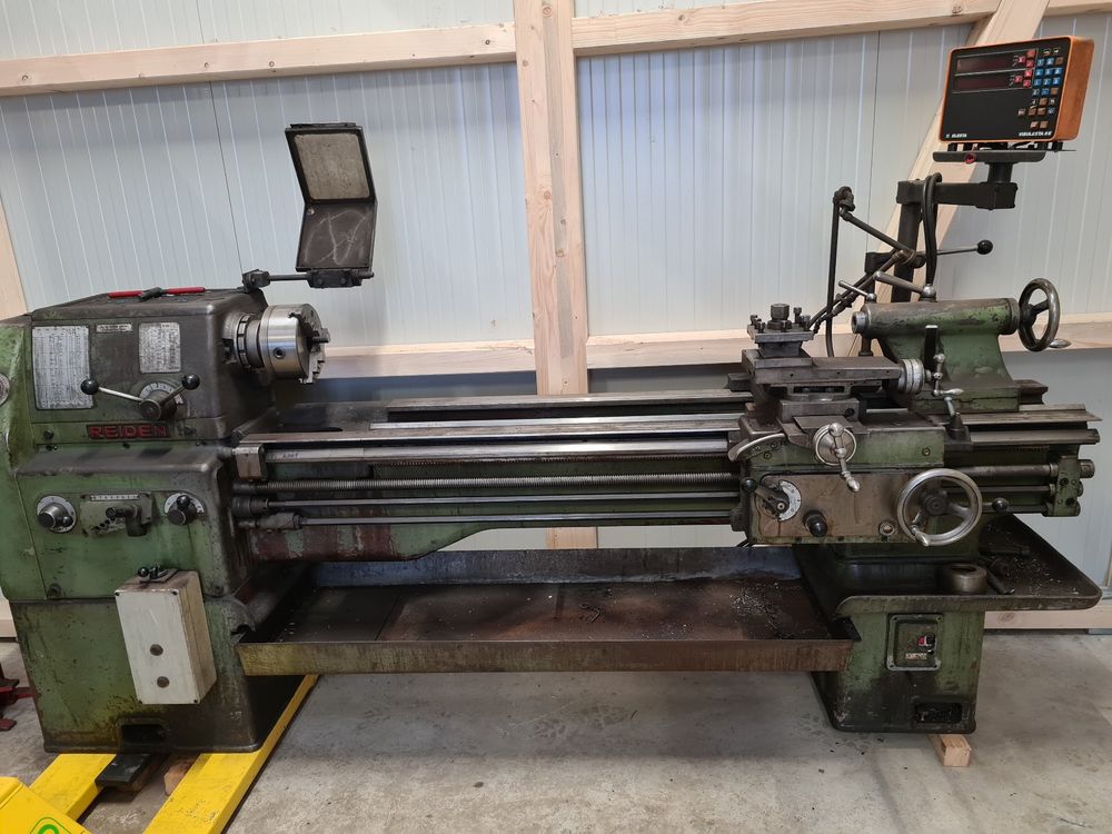 aus Garagenräumung: Drehbank Reiden R 200 mit Digitalanzeige (Gebraucht ...