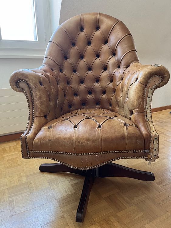 Chesterfield Vintage Leder Sessel. Hillcrest 1920 (Gebraucht) in Zürich für CHF 899 – nur ...
