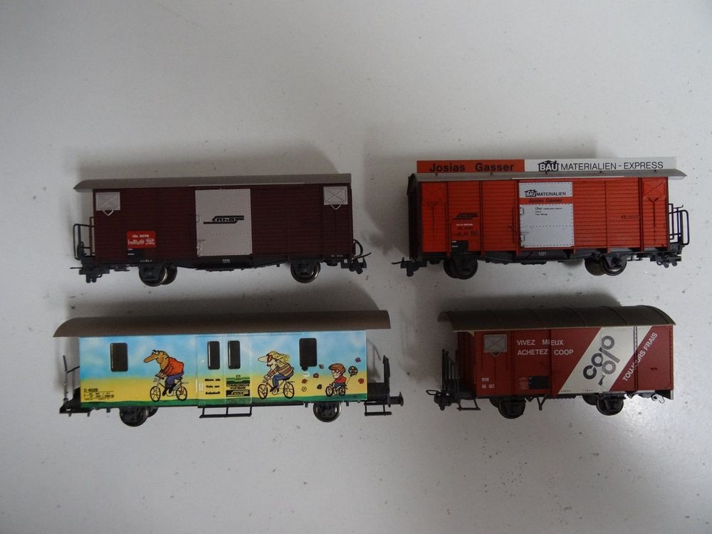 BEMO HOm 4 wagons RhB + MOB dès 1.-fr (Gebraucht) in für CHF 31 – mit ...