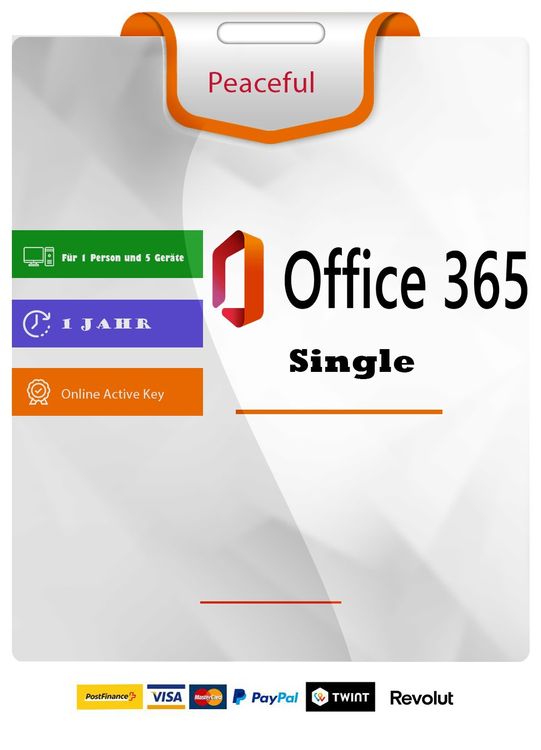 Microsoft 365 Single l Für 1 Person und 5 Geräte l1 TB - 1J (Gebraucht ...