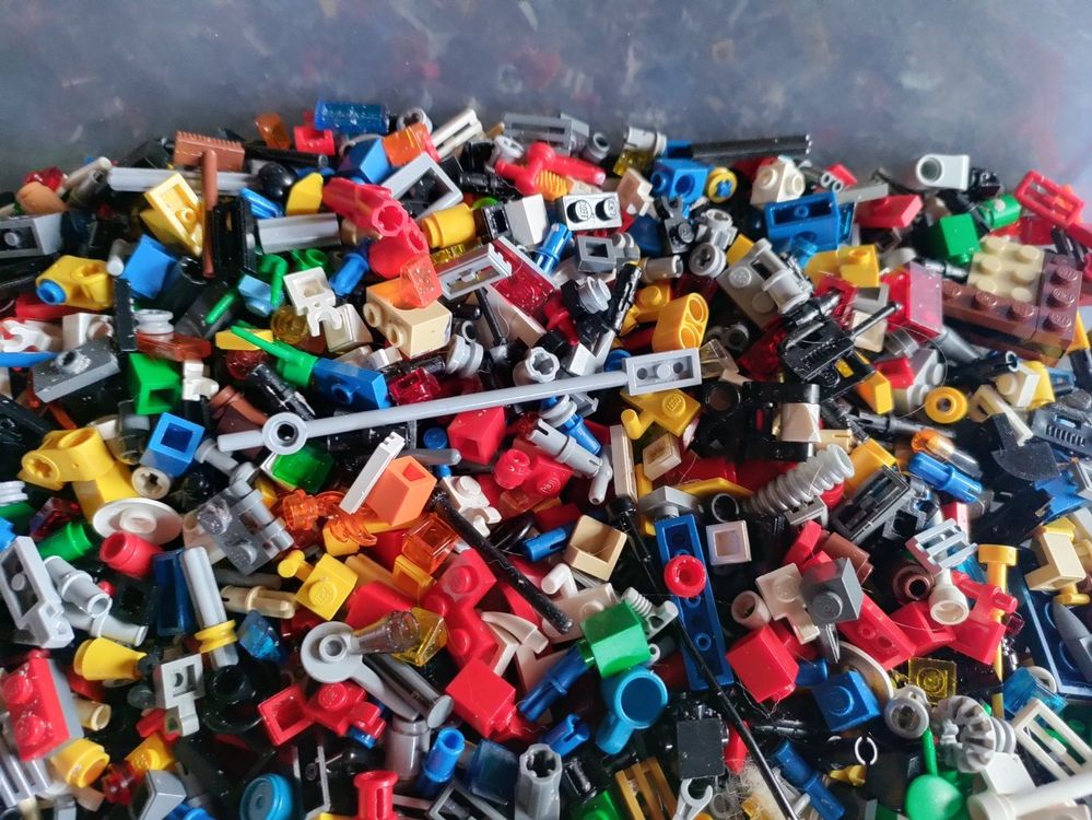 Lego Klein und Kleinstteile. Grosser Haufen ca. 800g (Gebraucht) in für ...