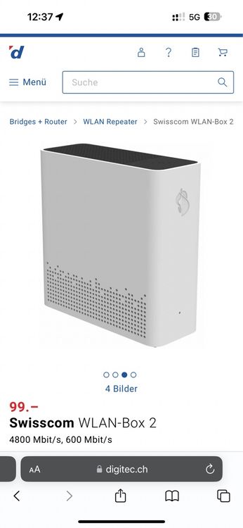 SwissCom WLan Box 2 Repeater - Wifi erweiterung (Neu (gemäss ...