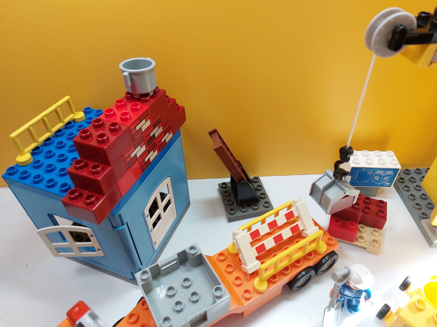 LEGO Duplo 4988 Grossbaustelle - Baustelle mit Kran, Bagger (Gebraucht ...