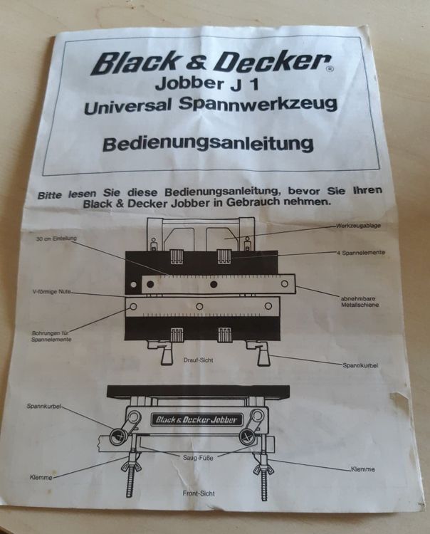 Black & Decker Jobber J 1 (D'occasion) à Möhlin pour CHF 30 – avec ...
