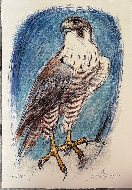 Fritz Hug (1921-1989) Lithographie Handsigniert (Gebraucht) in Root für CHF 134 – mit Lieferung ...