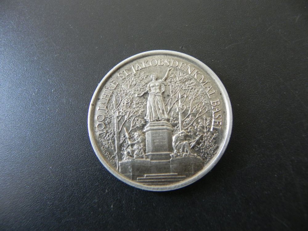 Medaille St. Jakobs Denkmal Basel 1972 Silber (0.9) 15 g | Kaufen auf Ricardo
