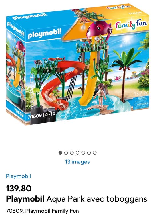 Playmobil Aqua Park 70609 avec toboggans Family Fun! (Neuf avec ...