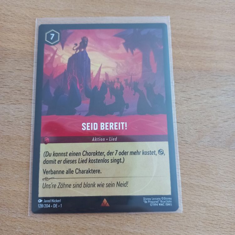 Lorcana - DE - SEID BEREIT! - Rare Karte - 128/204 (Neu (gemäss ...