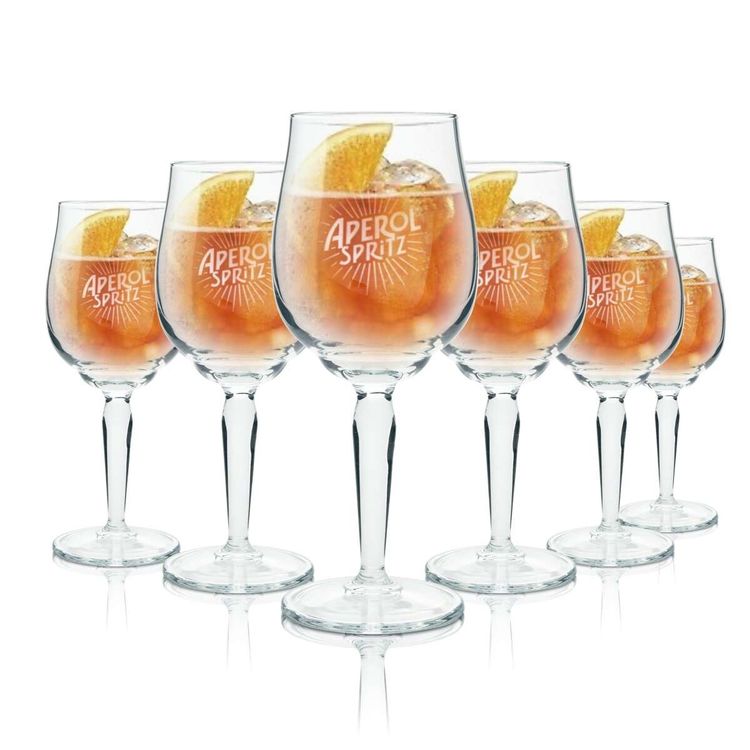 Aperol Spritz Designer Soda Sign Gläser 6stk. Ovp. | Kaufen auf Ricardo