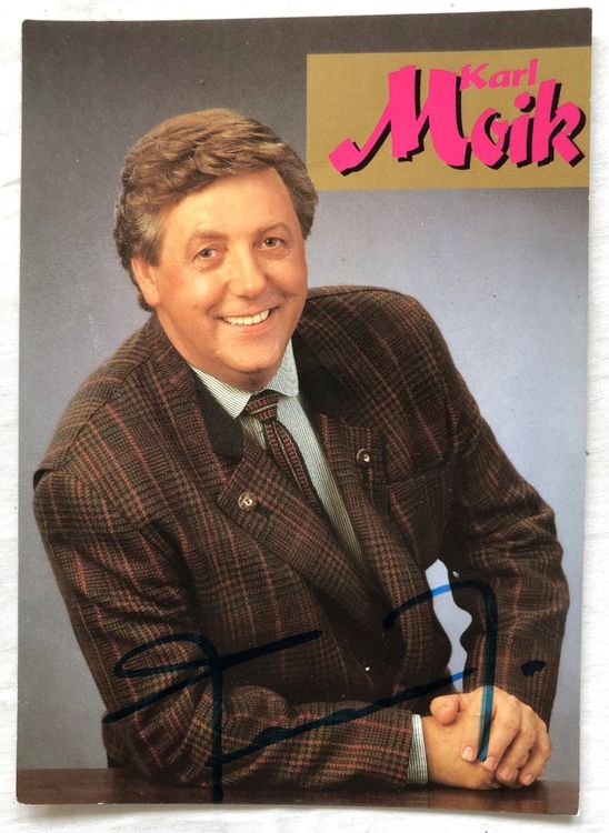 Originalautogramm - Karl Moik | Kaufen auf Ricardo