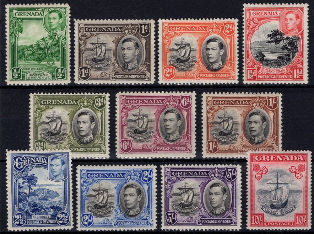 GRENADA - seltene Freimarken Serie von 1937 - Schiffe | Kaufen auf Ricardo