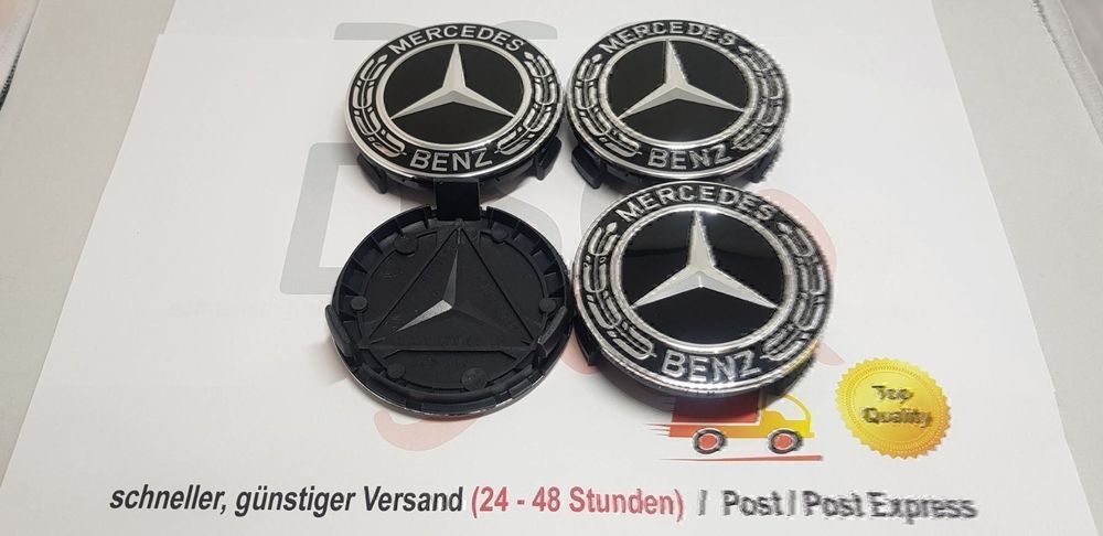 Mercedes Benz Logo Emblem Nabendeckel (Neu und originalverpackt) in ...