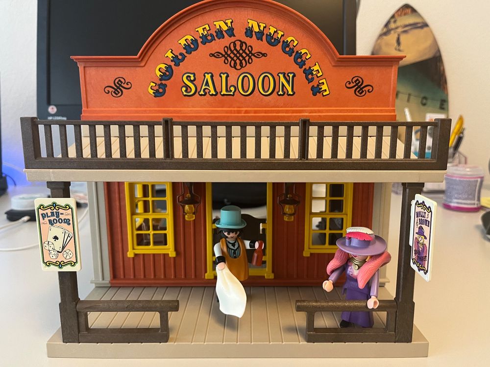 PLAYMOBIL WESTERN 3787 GOLDEN NUGGET SALOON 1994 (Gebraucht) in ...