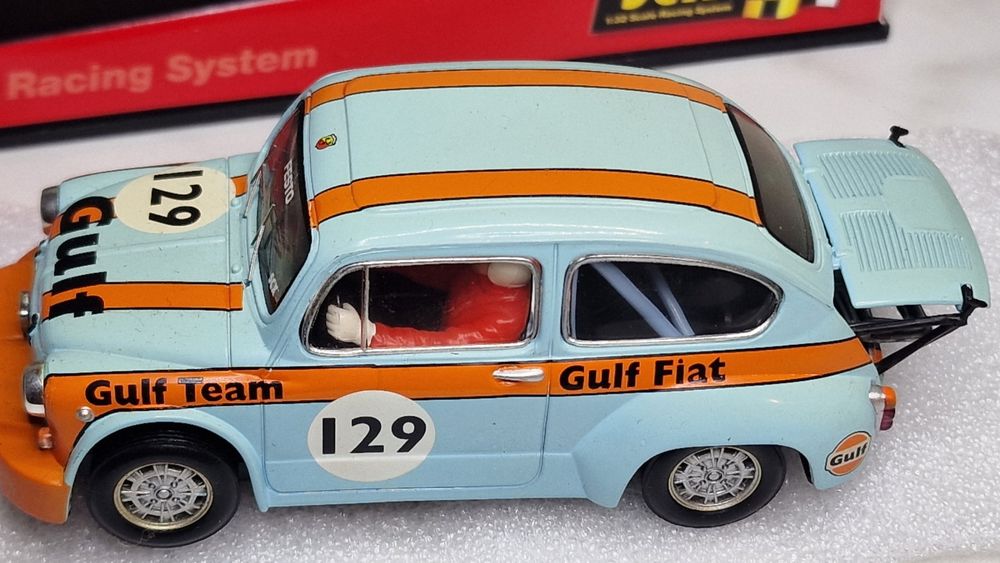 1:32 SCX Slot Scalextric 6119 Fiat 600 Abarth Gulf Nº129 (Gebraucht) in ...