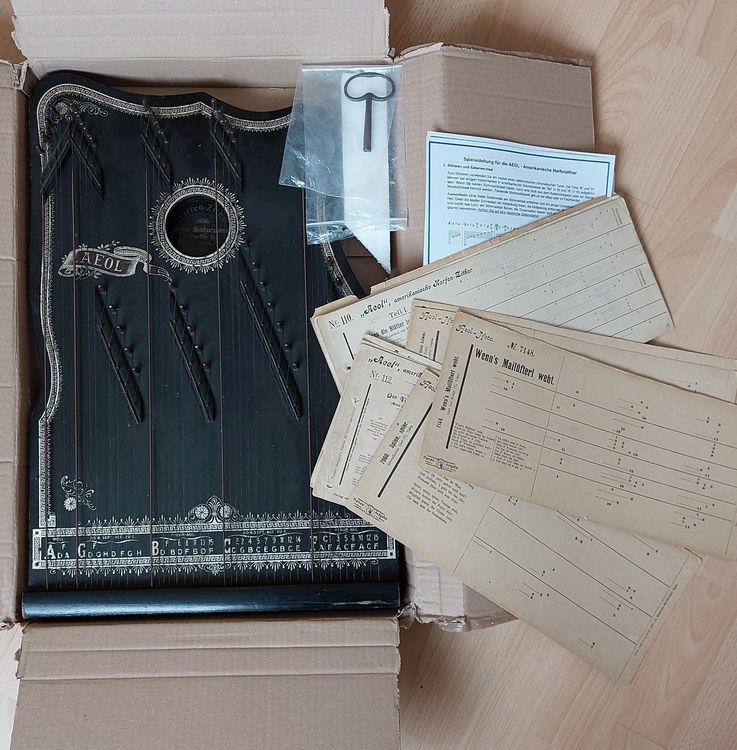 AEOL Amerikanische Harfen Zither M. Schramm Berlin (Gebraucht) in ...