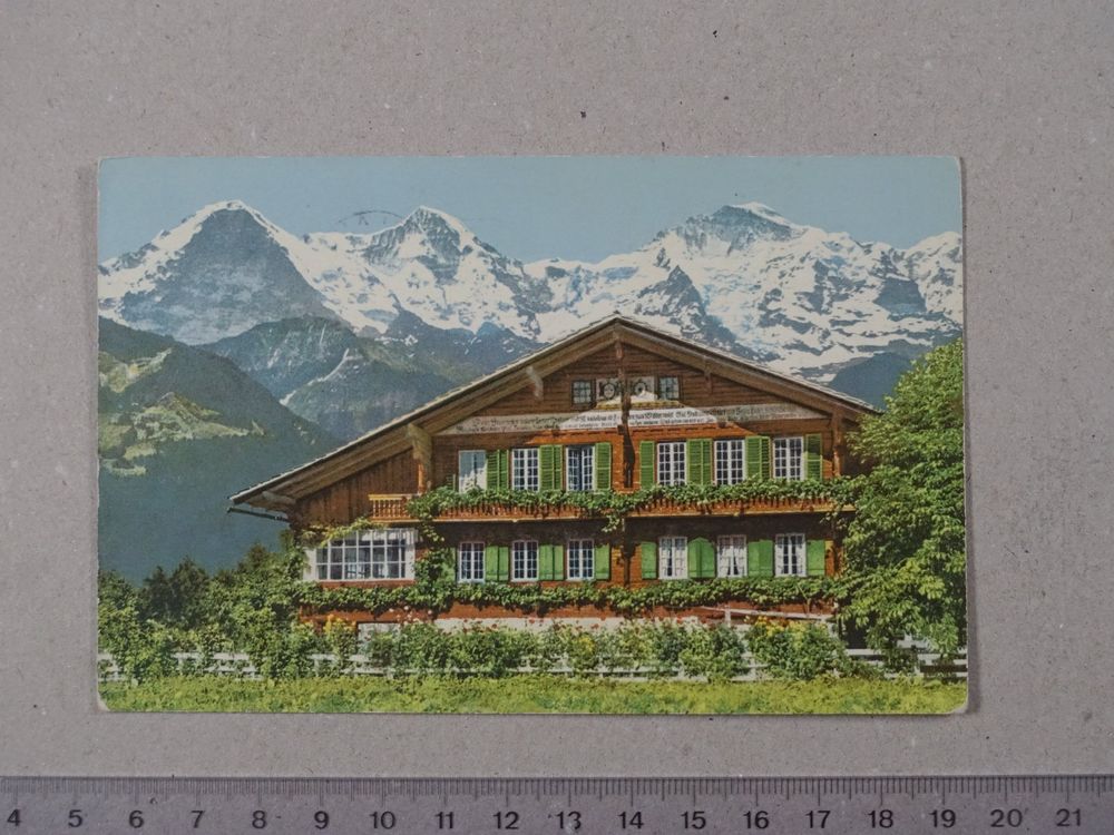 Chalet, Bern, Berner Oberland, Poststempel Interlaken 1958 (Gebraucht) in Lenzburg für CHF 2 ...